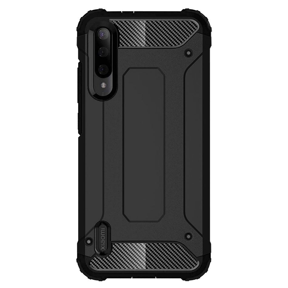 Military Defender Shockproof Case for Xiaomi Mi A3 (Black)